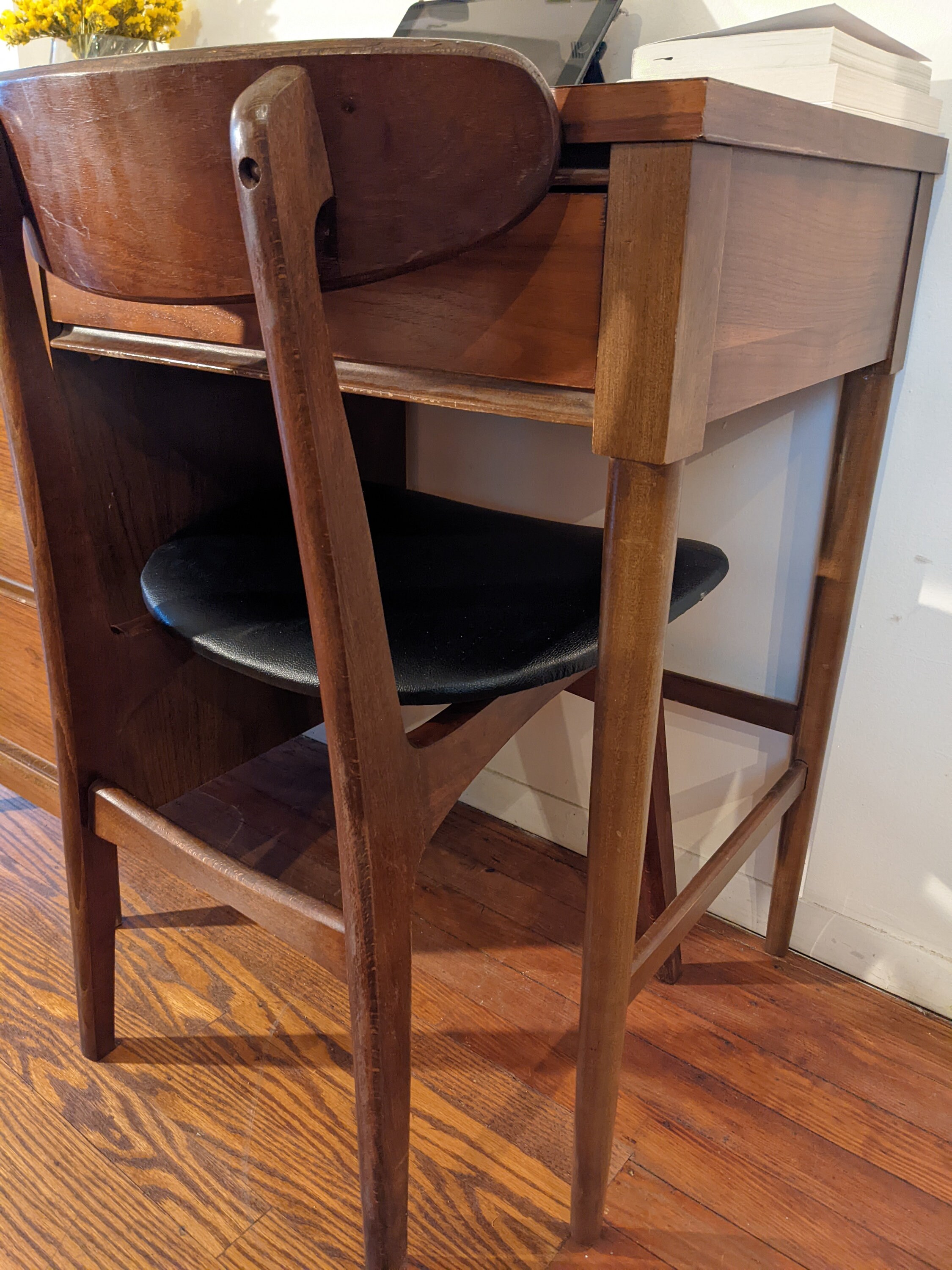 Compact Mid Century Desk Chair - Etsy