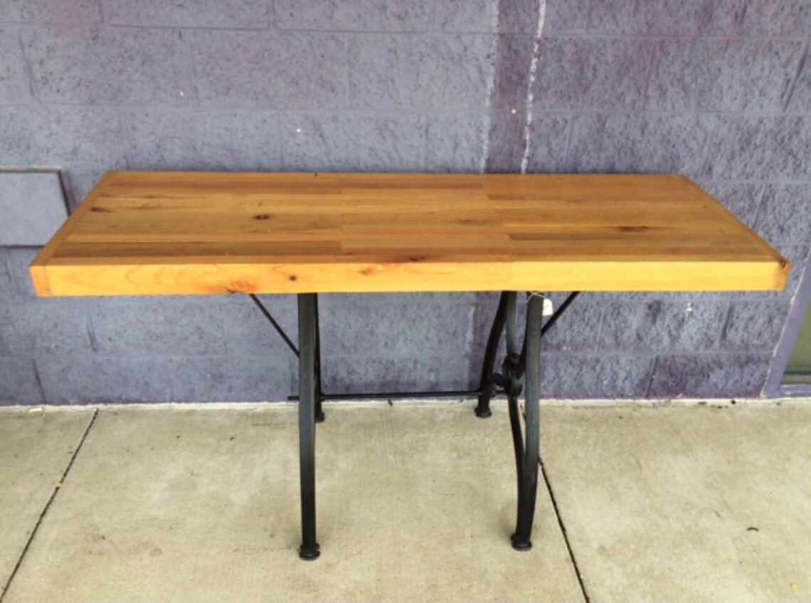 Industrial Bowling Alley Kitchen Dining High Table. | Etsy