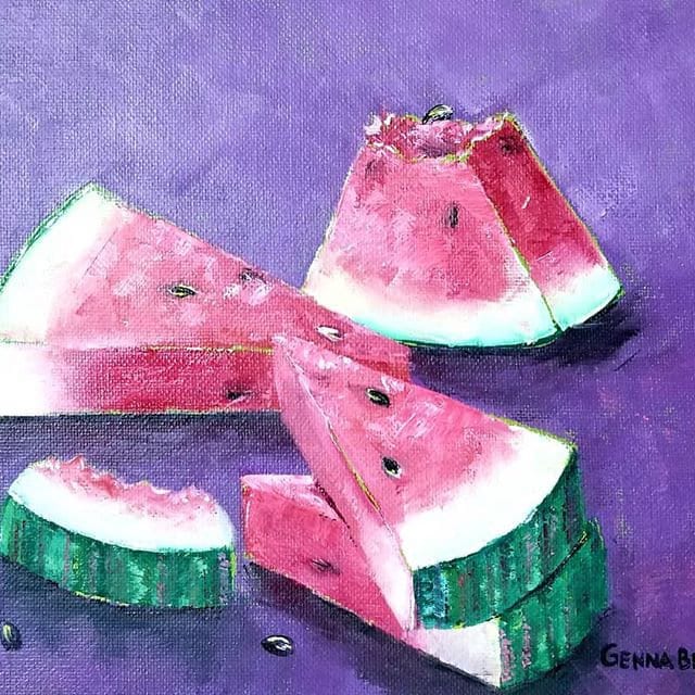 Original 8x8" Unsolved Rubix Cube Puzzle Oil Painting on Canvas Panel ...