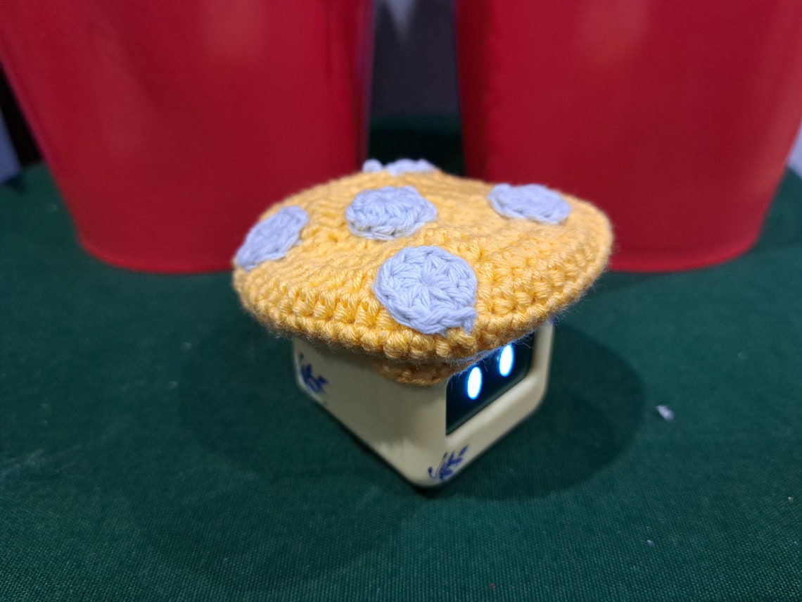 Ortomi Mushroom Beret Handmade Crochet Hat for Ortomi Cube Robot ...