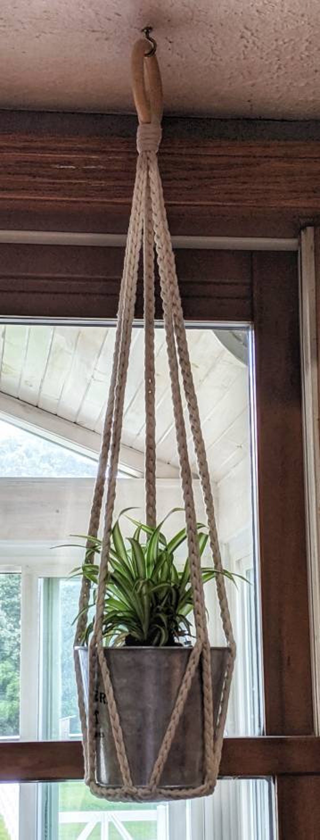 Talya Triangle Crochet Plant Hanger - Etsy