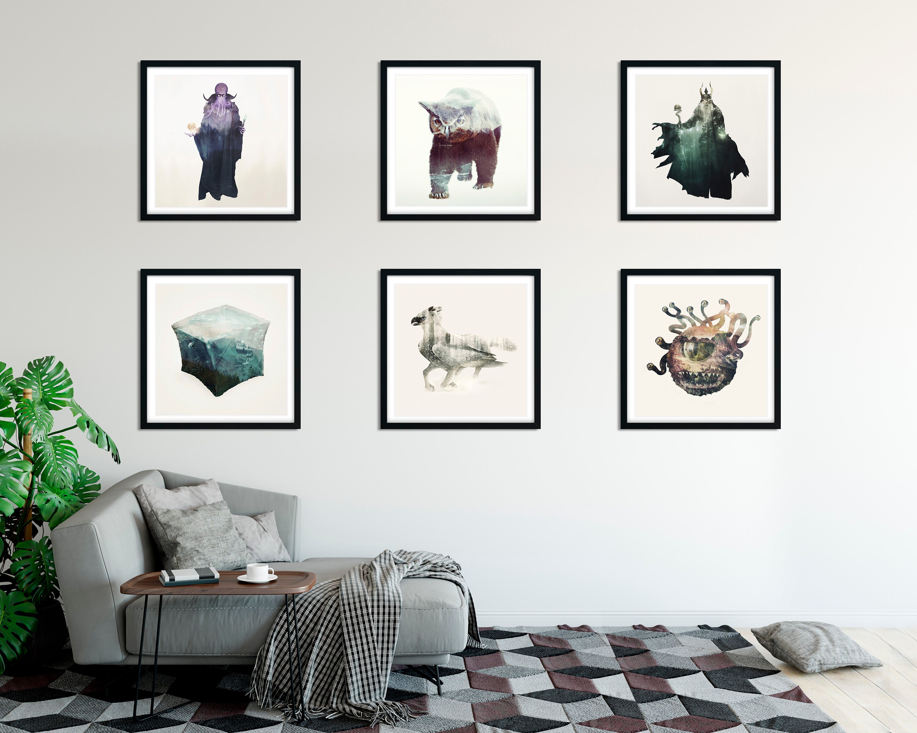 Owlbear Dnd Wall Art Poster / Dungeons And Dragons Gift / D&D | Etsy