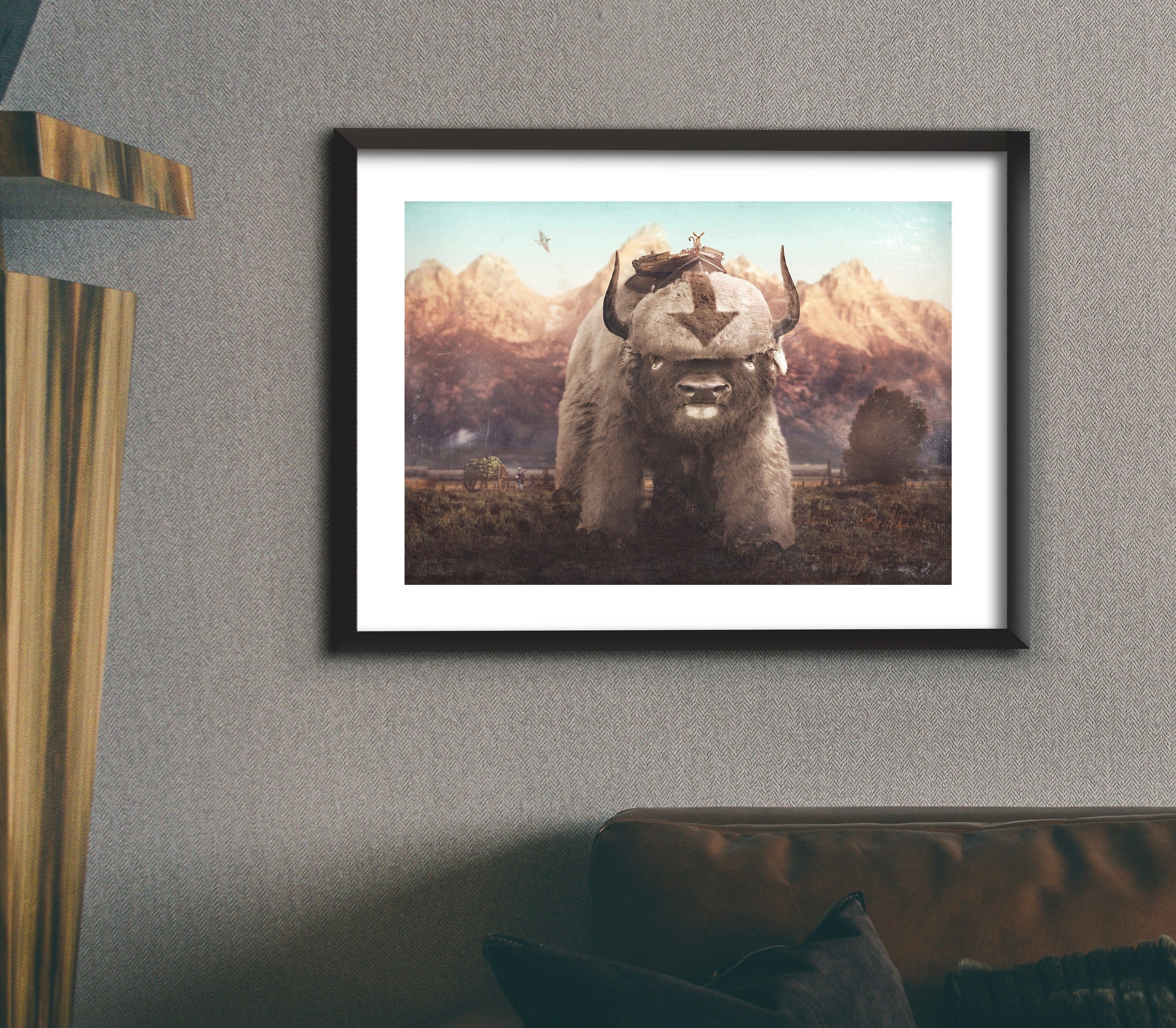 Wall Hangings Appa flying bison Avatar the last Airbender cute wall art ...