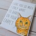 I Love You so Much Cat Card Cat Dad Cat Mom Mother's Day Father's Day ...