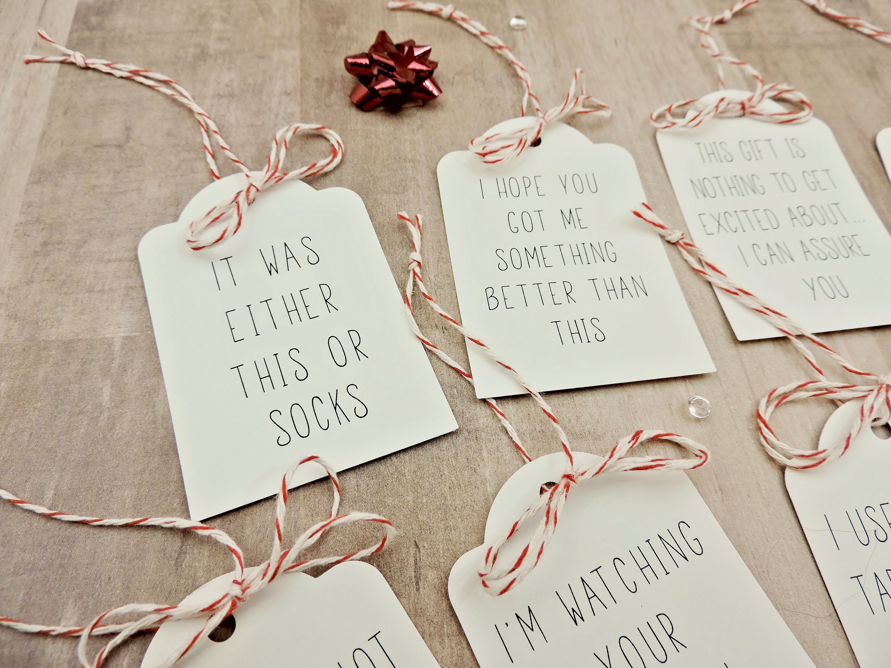 Set of 8 Snarky Christmas Tags Merry Christmas Funny - Etsy