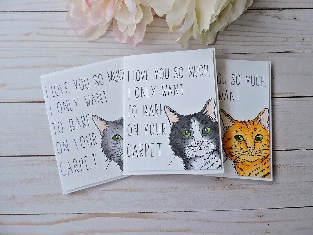 I Love You so Much Cat Card - Cat Dad - Cat Mom - Mother's Day Father's ...
