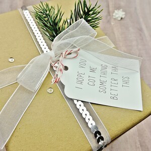 Set of 8 Snarky Christmas Tags Merry Christmas Funny Christmas Tags ...