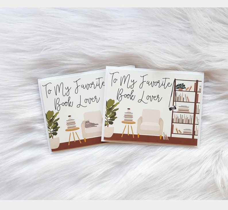 Book Lover Card Literary Gifts Greeting Cards Gifts for - Etsy