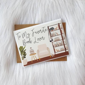 Book Lover Card Literary Gifts Greeting Cards Gifts for - Etsy