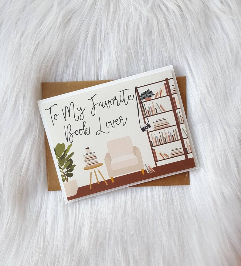 Book Lover Card Literary Gifts Greeting Cards Gifts for - Etsy