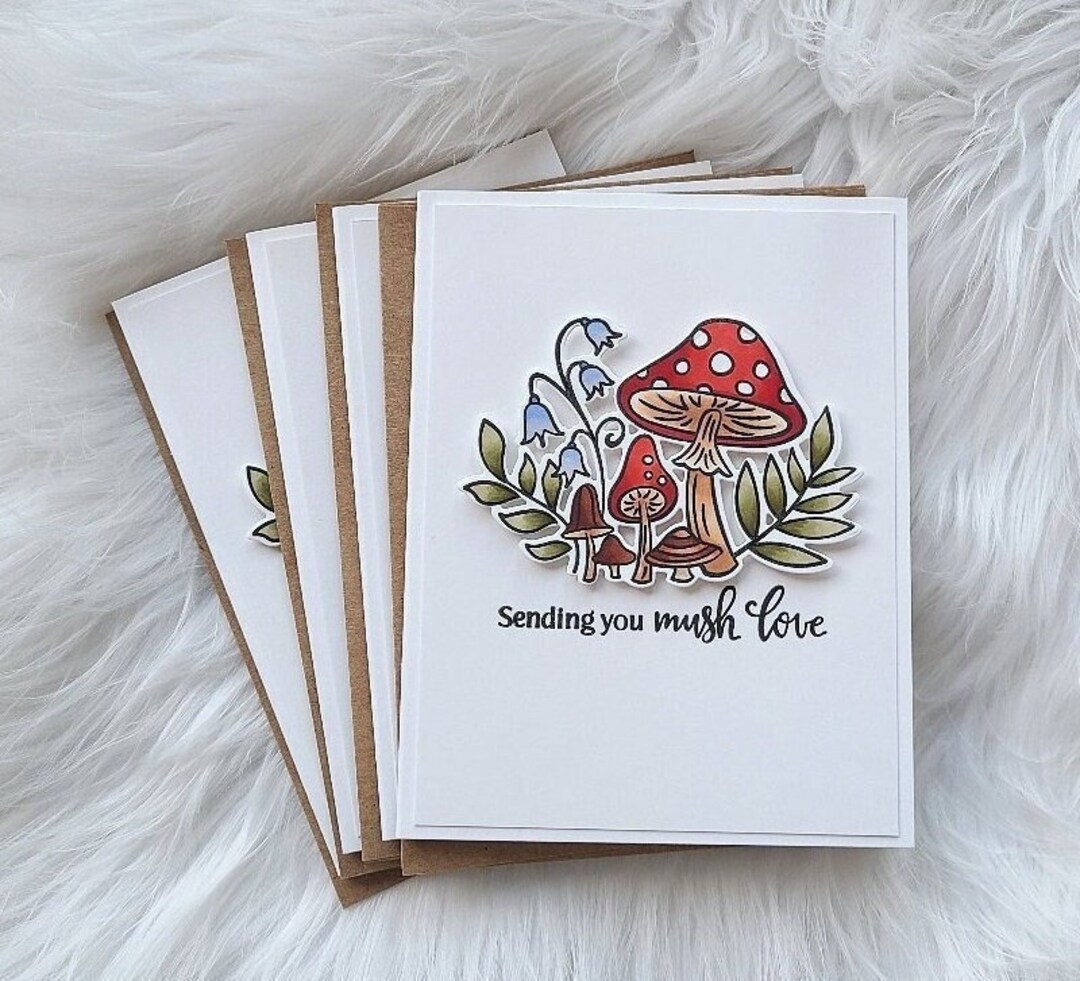Sending Mush Love Card - Mushroom Card - Love Cards - Thank You Cards ...