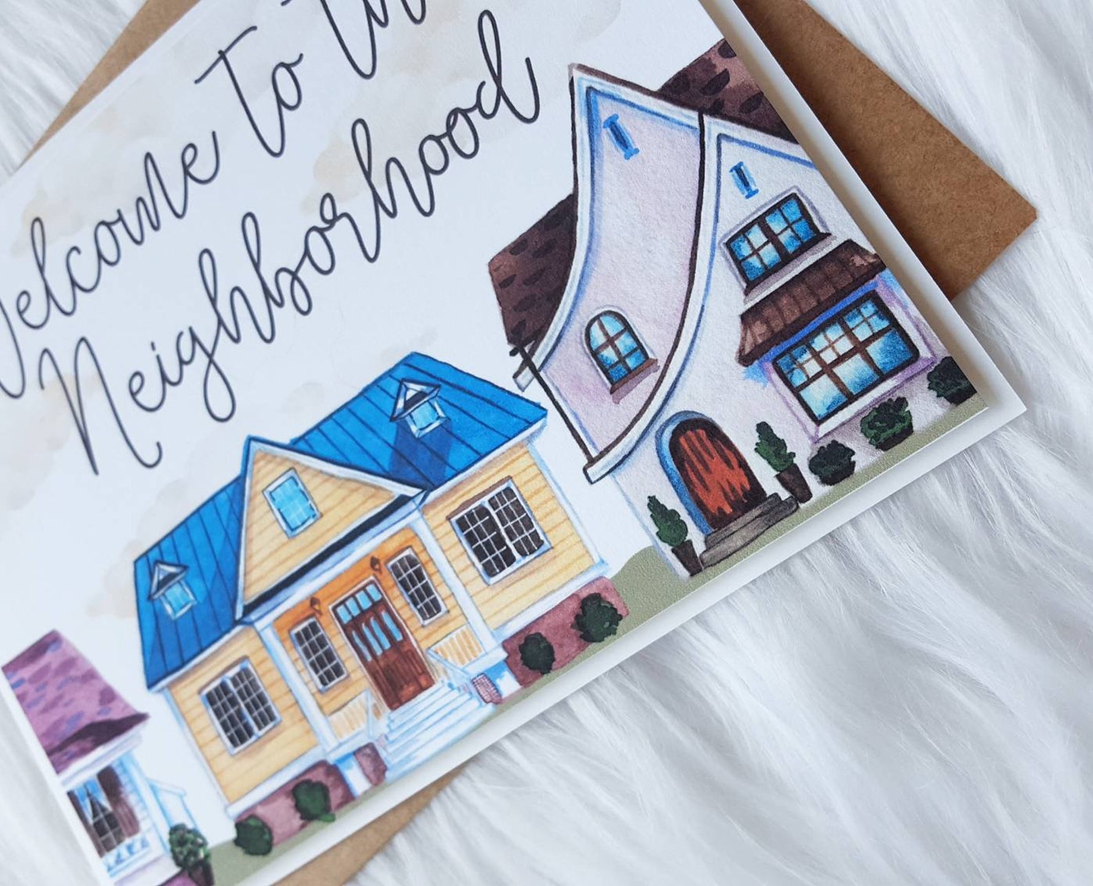 Welcome Neighbor Card Housewarming Gift New Home Card - Etsy
