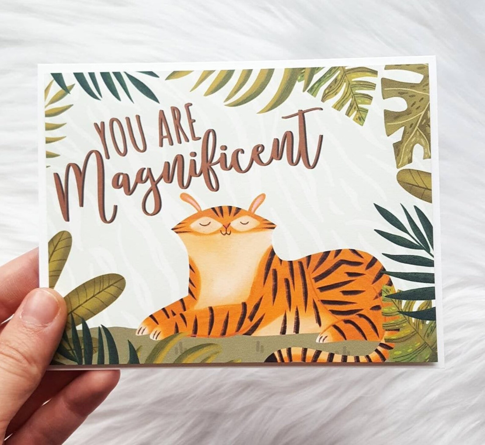 Tiger Encouragement Card Thank You Card Friendship Card - Etsy