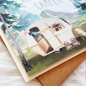 Camper Card - Happy Camper - Cadeau de camping - Travel Card - Camping ...