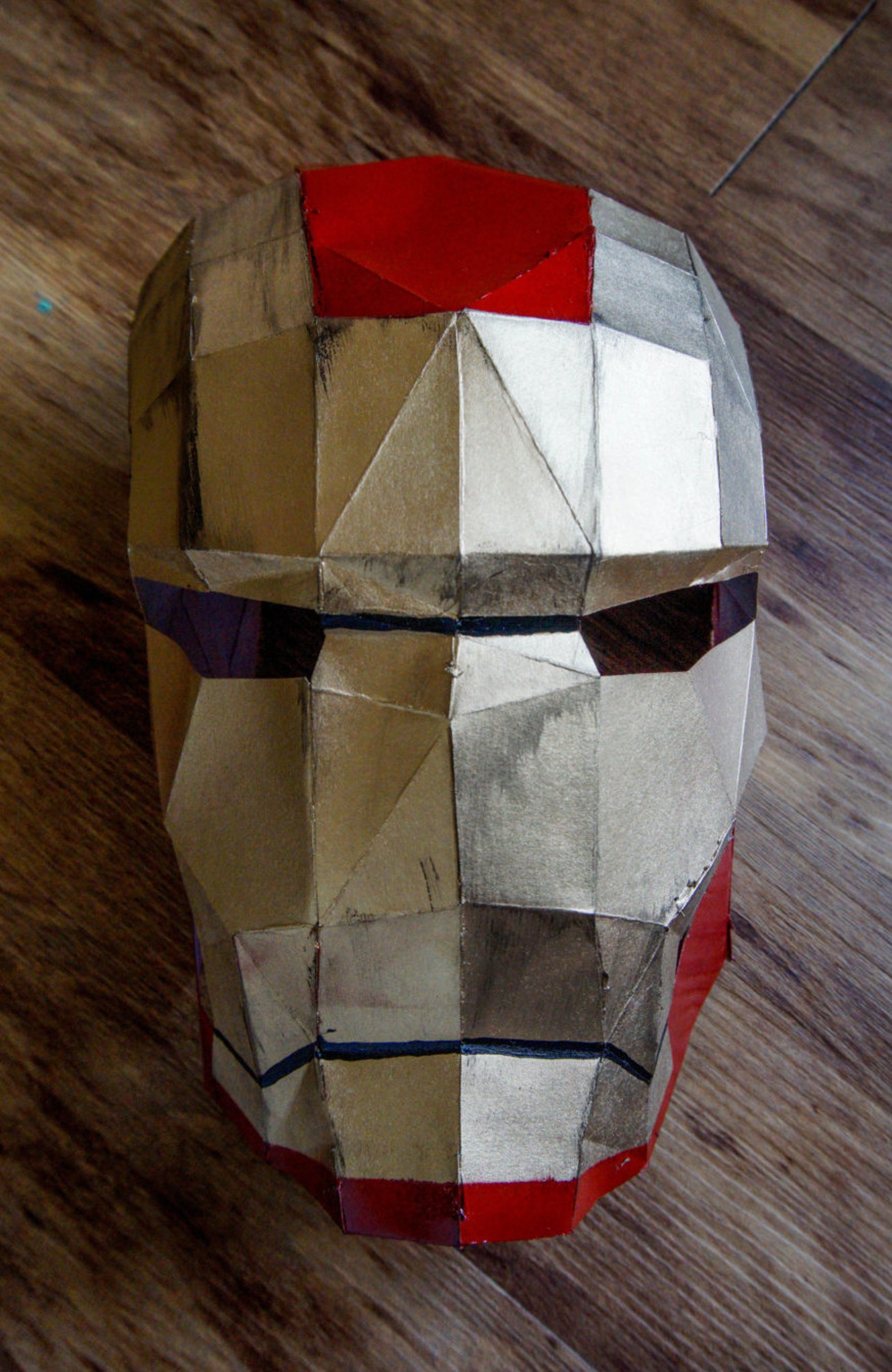 Iron Man Mask - Make Your Own With a PDF Download - Iron Man Costume ...