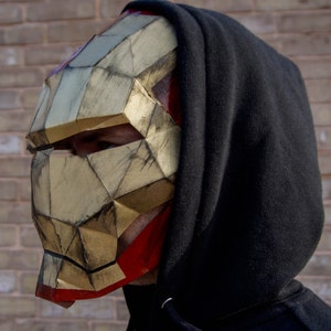 Iron Man Mask - Make Your Own With a PDF Download - Iron Man Costume ...