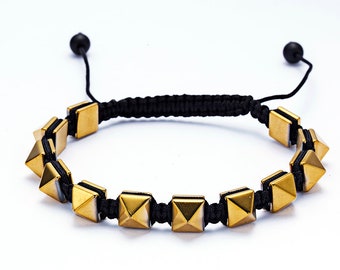 Pyramid bracelet | Etsy