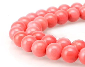 Pink coral jewelry | Etsy