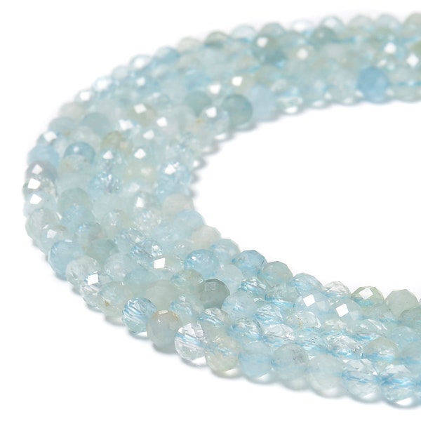 Aquamarine Beads - Etsy