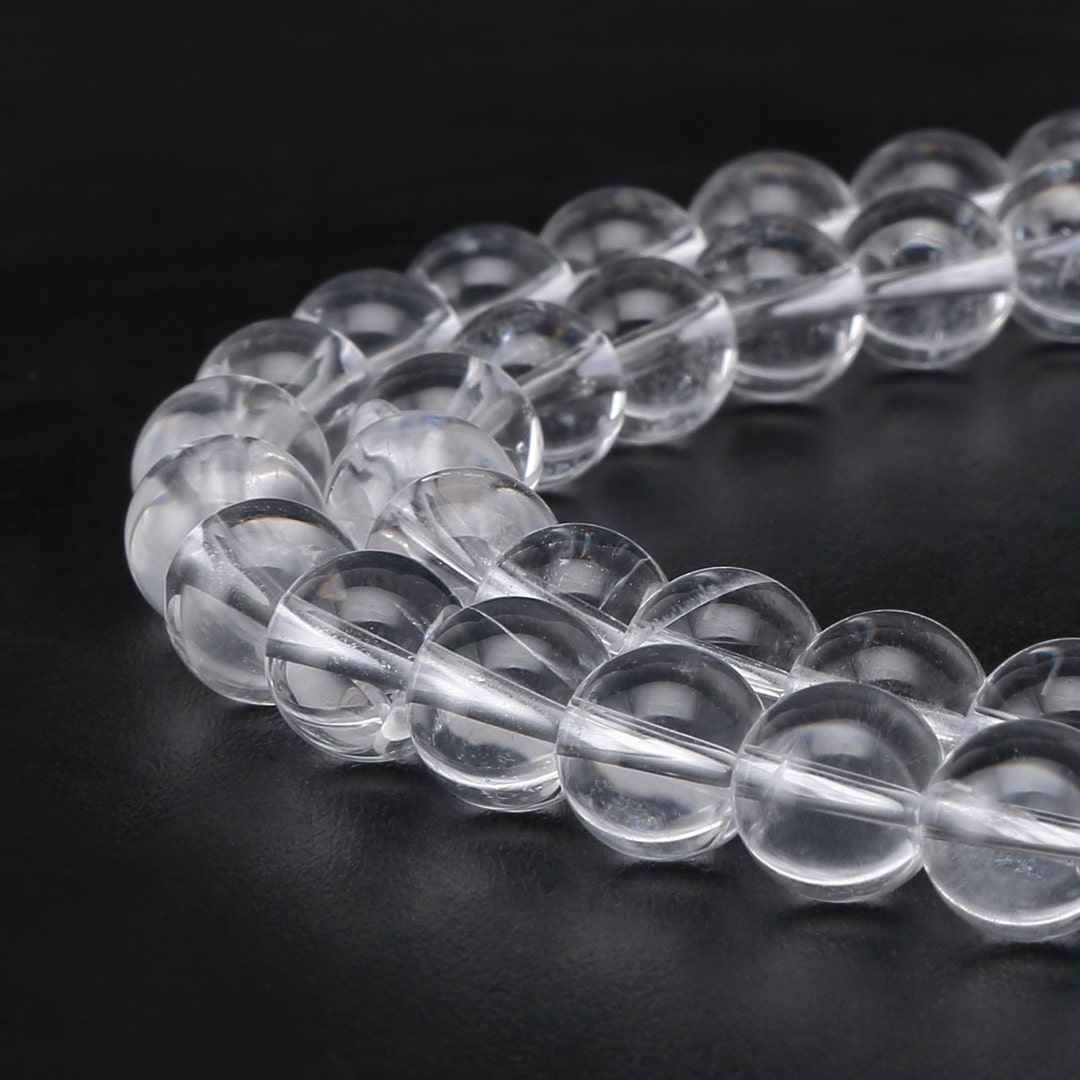 Clear Quartz Smooth Round Beads Size 4mm 6mm 8mm 10mm 12mm - Etsy