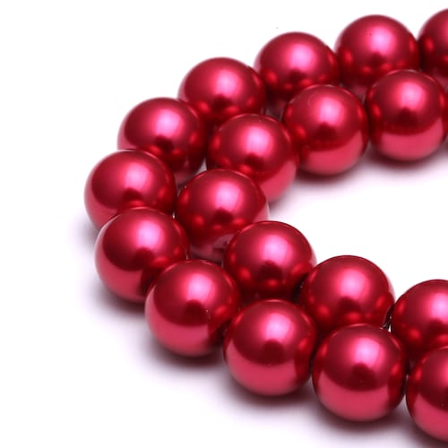 Bright Red Glass Pearl Smooth Round Beads 3mm 4mm 6mm 8mm 10mm - Etsy