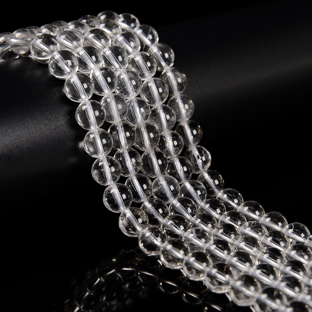 Clear Quartz Smooth Round Beads Size 4mm 6mm 8mm 10mm 12mm - Etsy