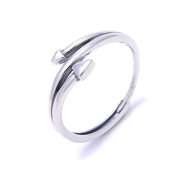Double Arrow Ring - Etsy