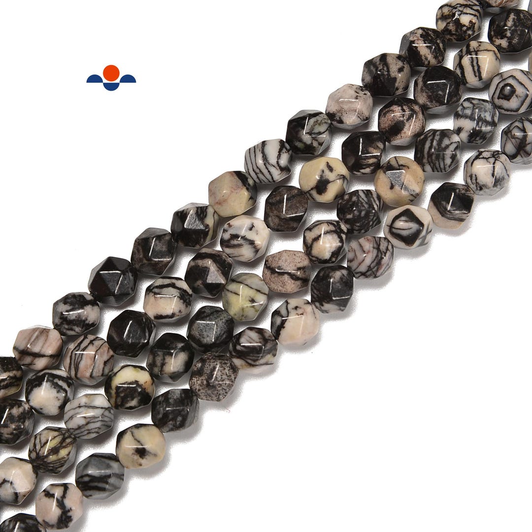 Natural Silk Stone Web Jasper Star Cut Beads Size 8mm 15.5'' Strand - Etsy
