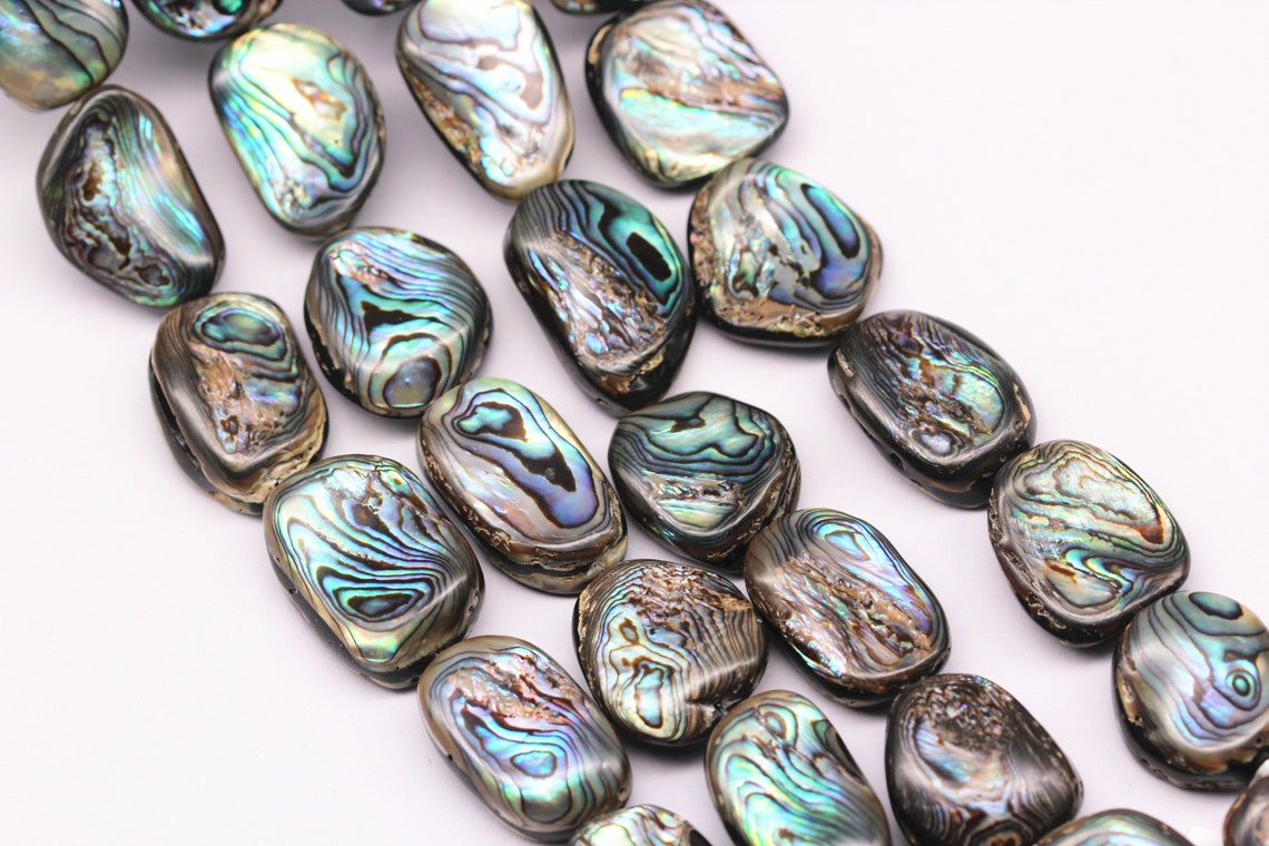 Abalone Irregular Rectangle Shape Beads 15x20mm 18x25mm | Etsy