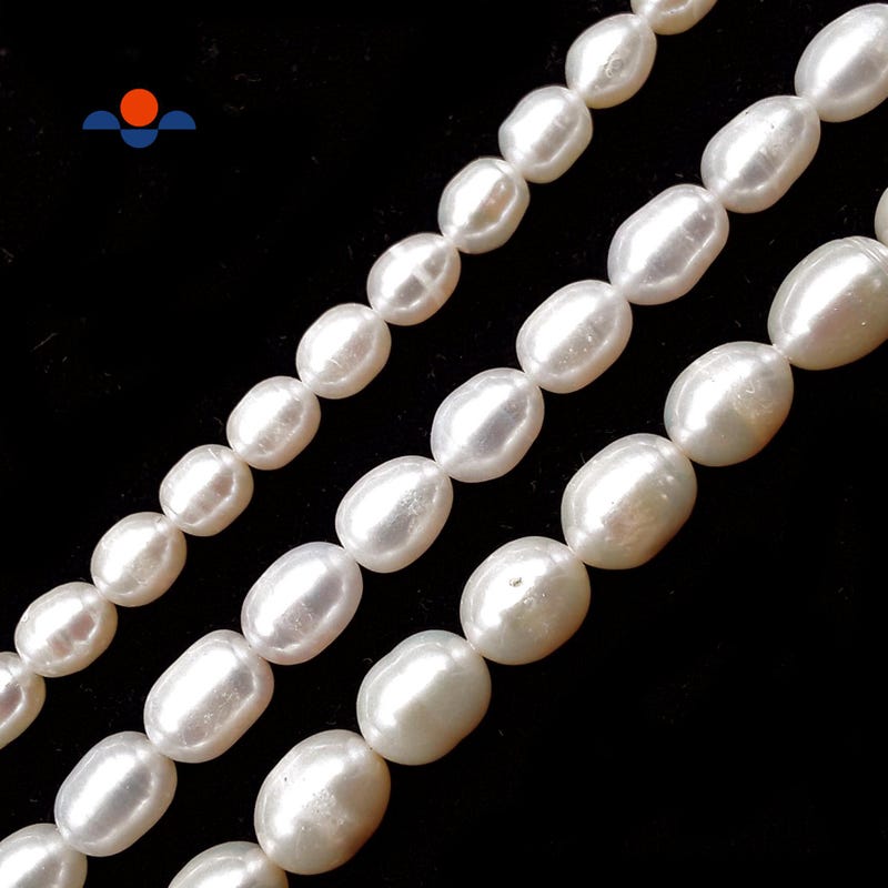 Oval Pearl Necklace - Etsy