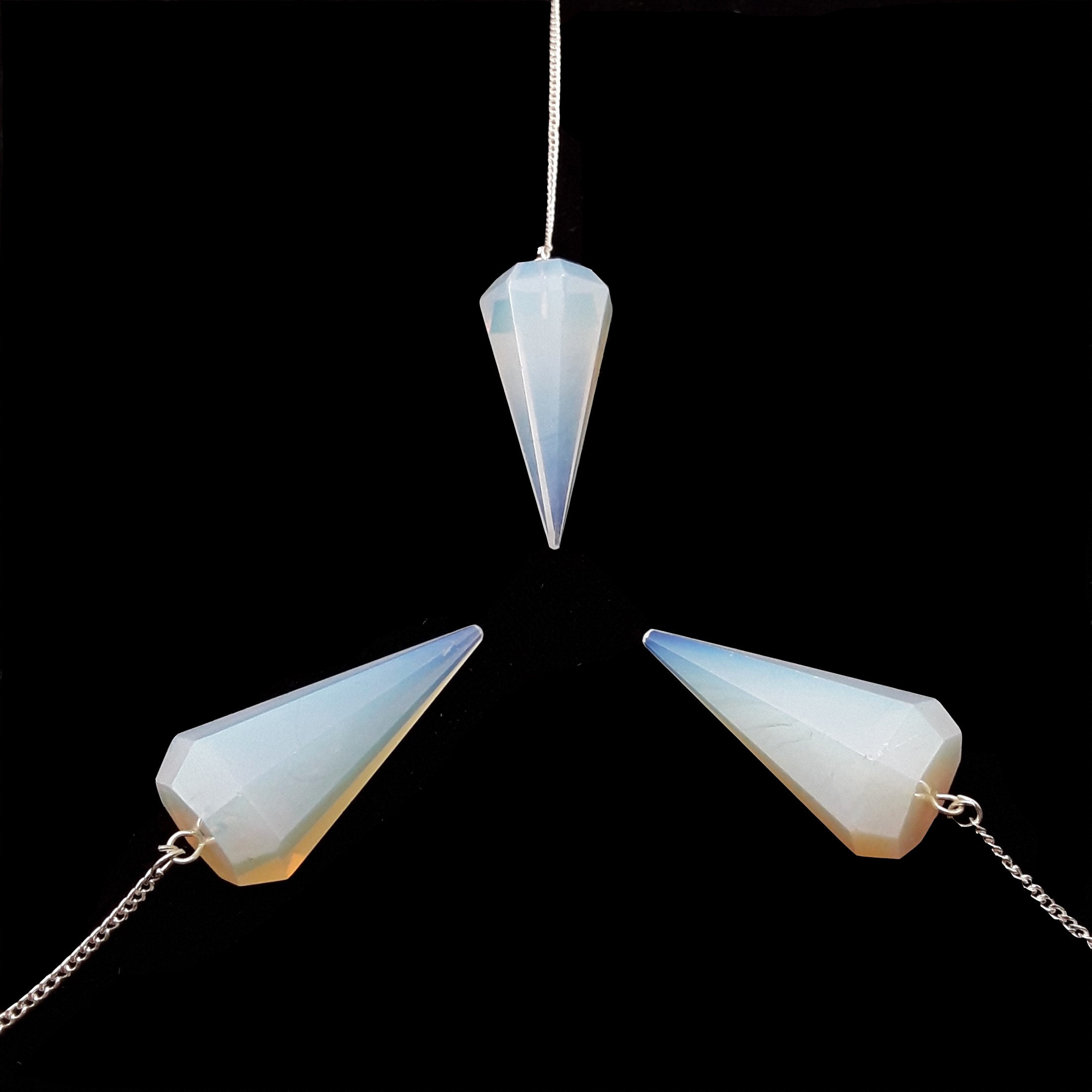 Opalite Pendulum Pendant Healing Point Approx 40x18mm With - Etsy