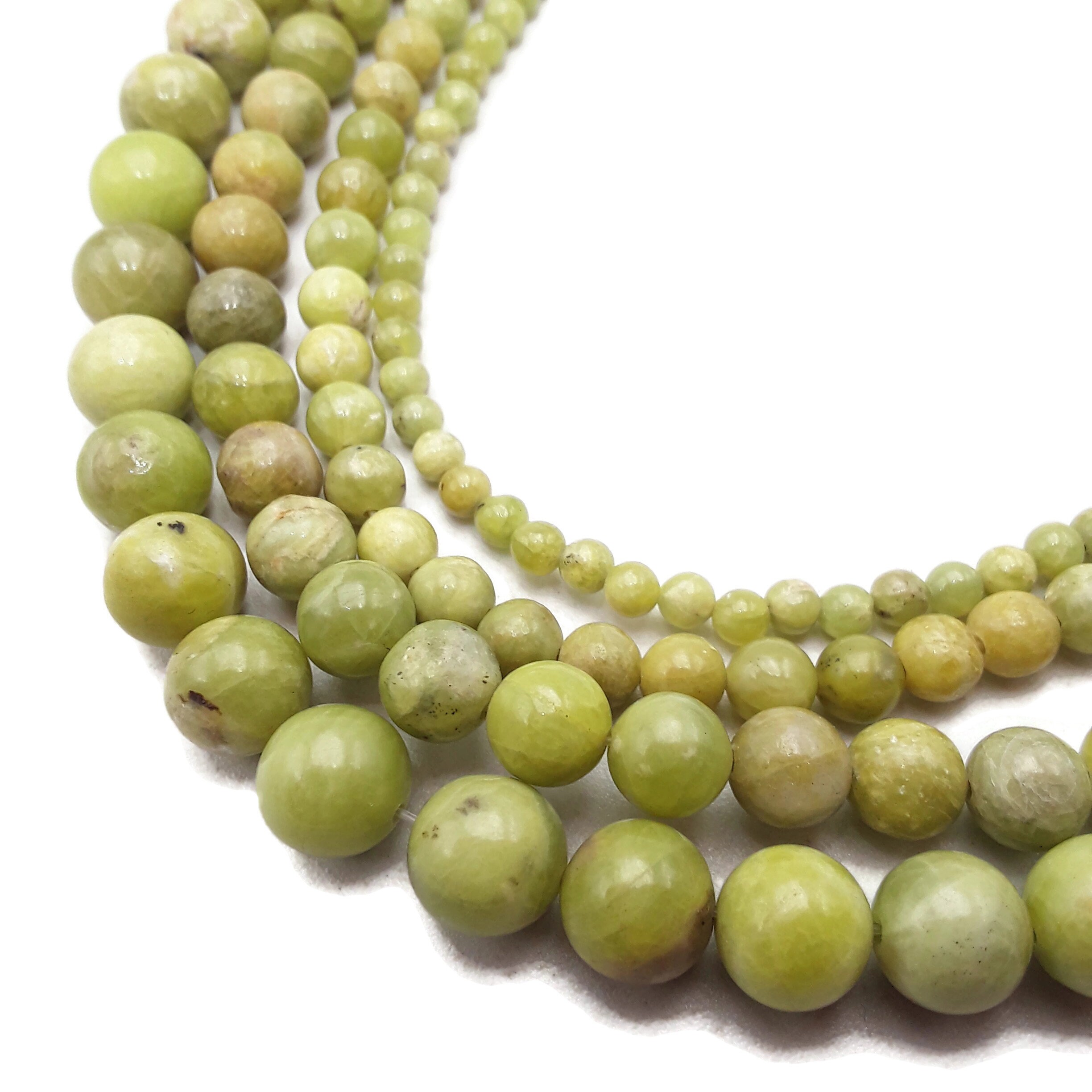 Tumbled Peridot Smooth Round Beads 4mm 6mm 8mm 10mm 15.5 - Etsy