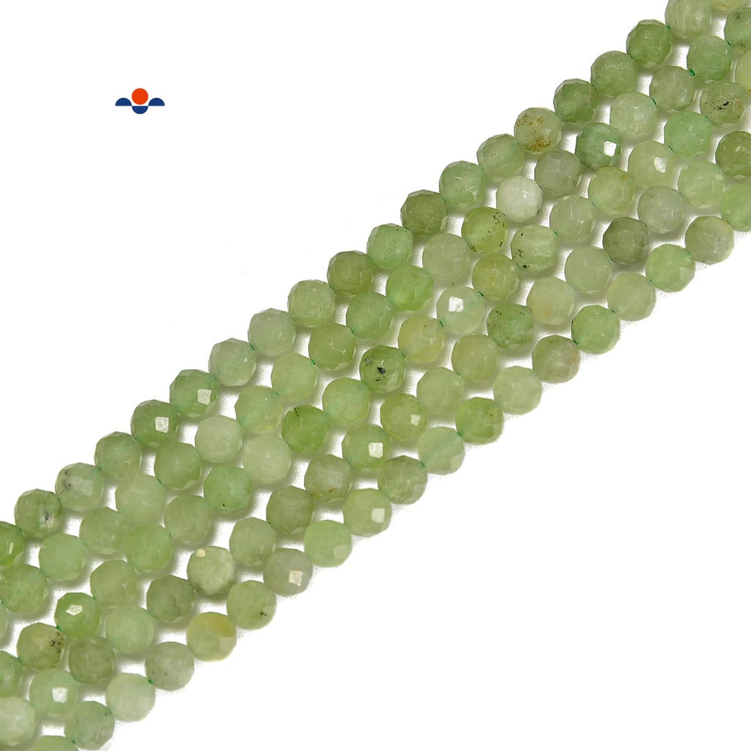 Natural Green Jade Faceted Round Beads Size 3mm 4mm 15.5'' Strand - Etsy