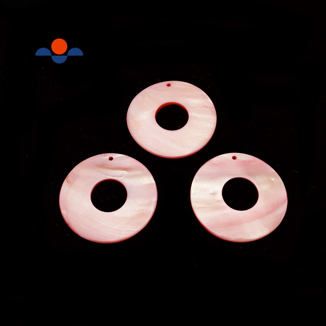 Pink MOP Shell Donut Circle Pendant Size 50mm Sold per Piece - Etsy