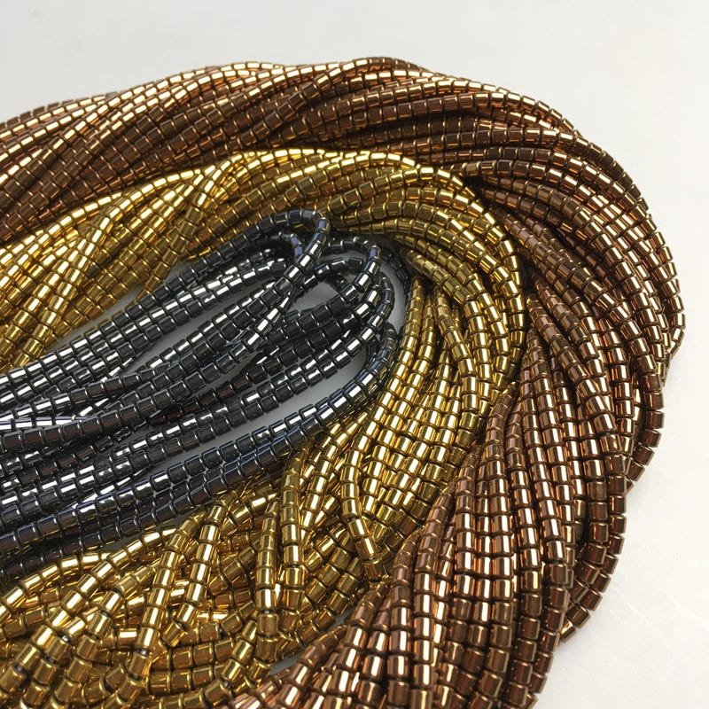 Hematite Tube Beads - Etsy