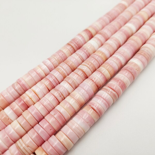 Pink Conch Shell Heishi Beads - Etsy