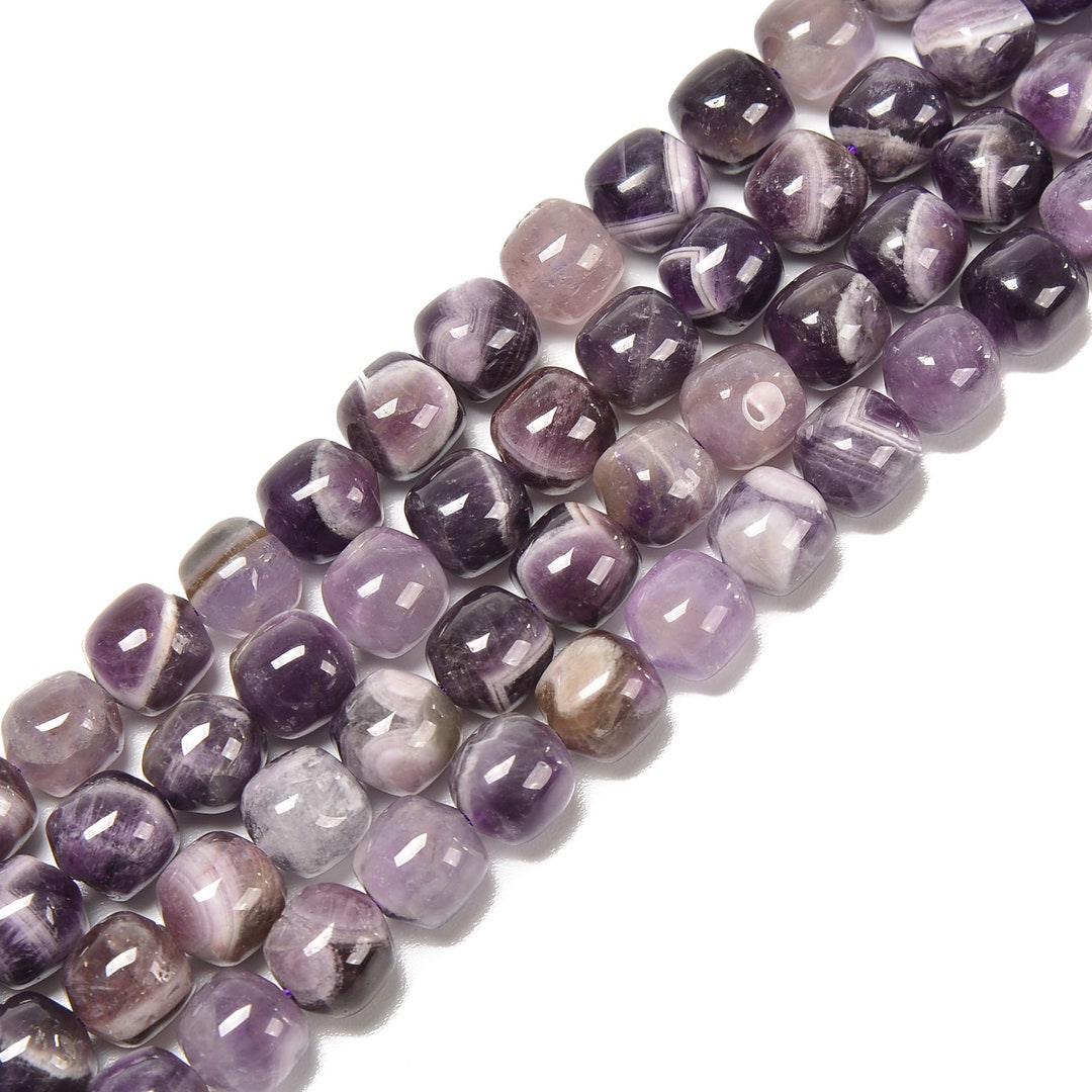 Natural Teeth Amethyst Barrel Shape Beads Size 10x10mm - Etsy