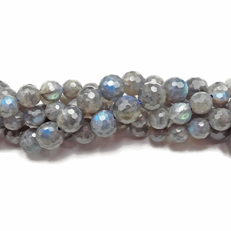 Natural Labradorite Hard Cut Faceted Round Beads 6mm 7mm 8mm - Etsy