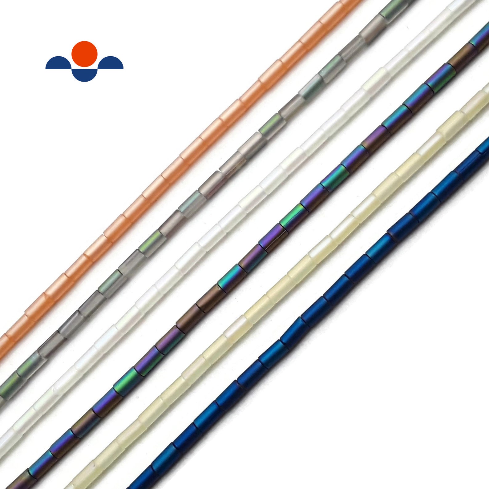 Crystal Glass Matte Tube Shape Beads Size 2x5mm 15 | Etsy