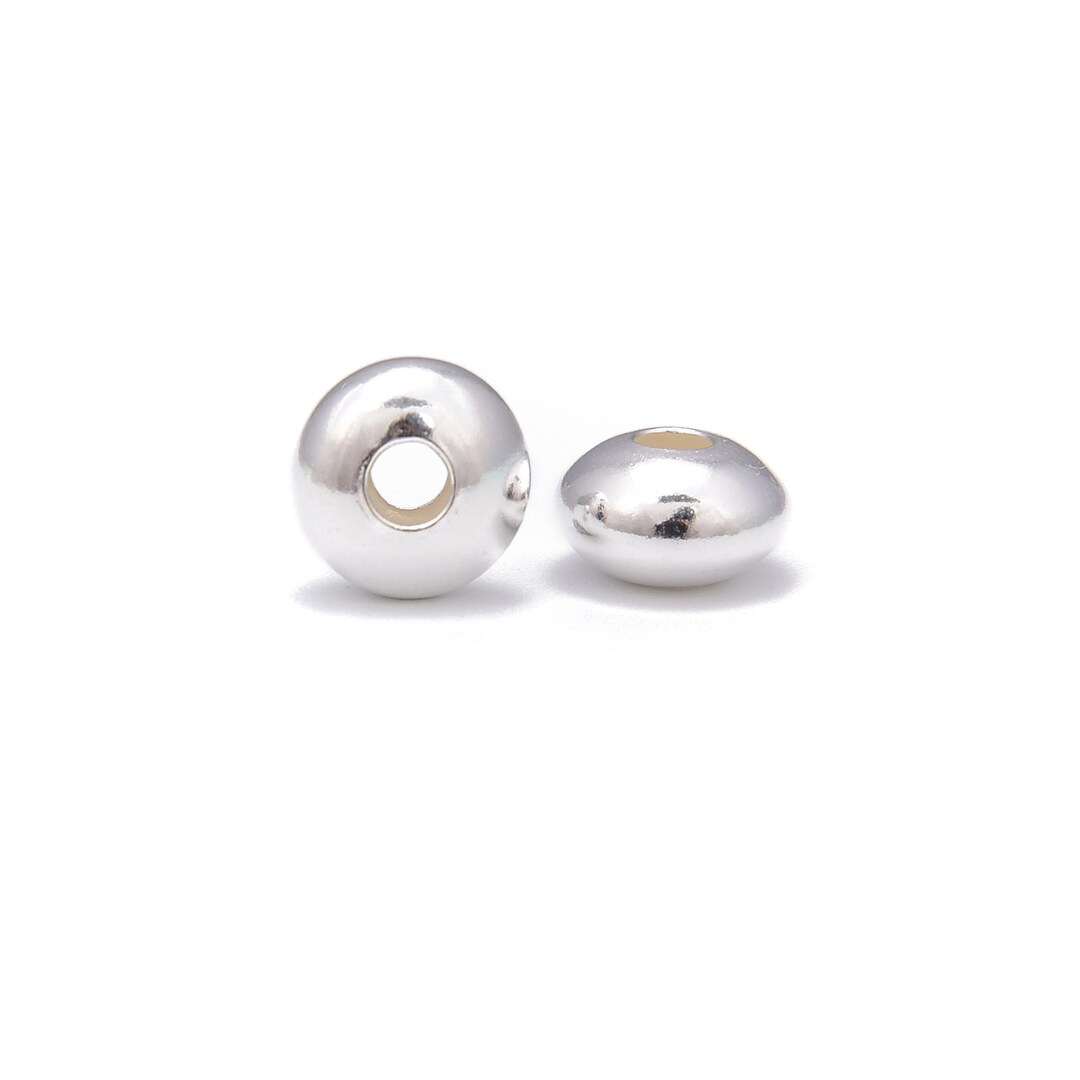 925 Sterling Silver Bicone Shape Beads Size 1.5x3mm-6x10mm Sold by Bag ...