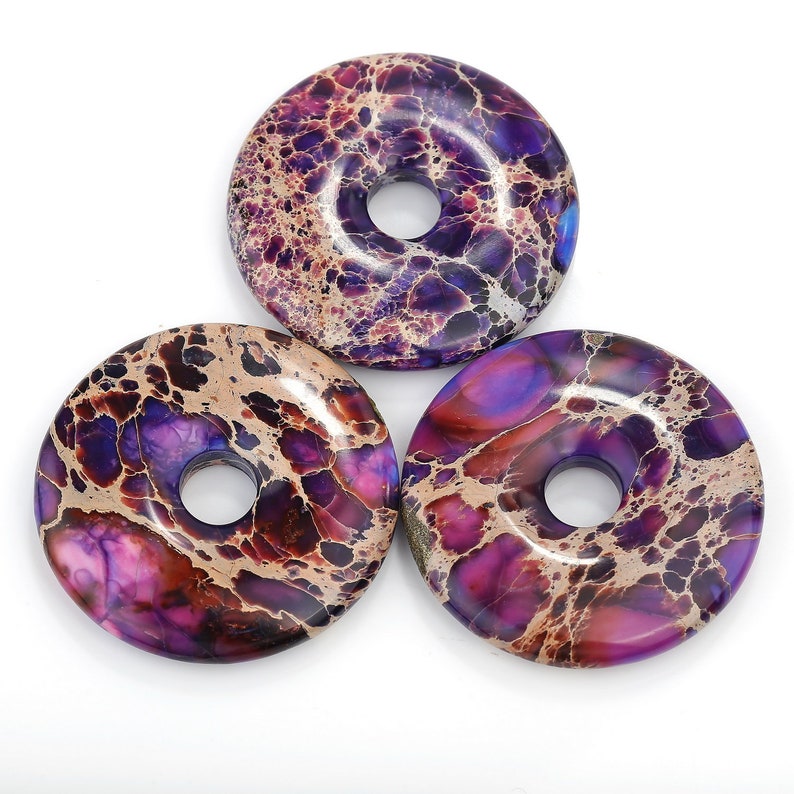 Purple Sea Sediment Jasper Donut Circle Pendant Size 40mm Sold - Etsy Purple Sea Sediment Jasper Donut Circle Pendant Size 40mm Sold - Etsy