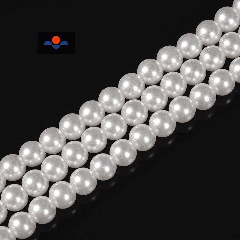 Pearl Glass Beads - Etsy