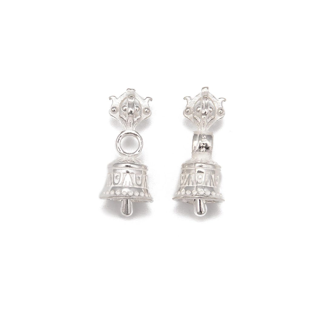 925 Sterling Silver Ringing Bell Charm Pendant Size 9x20mm 1pcs per Bag ...