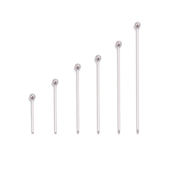 304 Stainless Steel Ball Headpins 18mm 20mm 25mm 30mm 35mm | Etsy