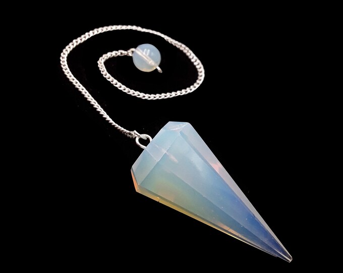 Opalite Pendulum Pendant Healing Point Approx 40x18mm With | Etsy
