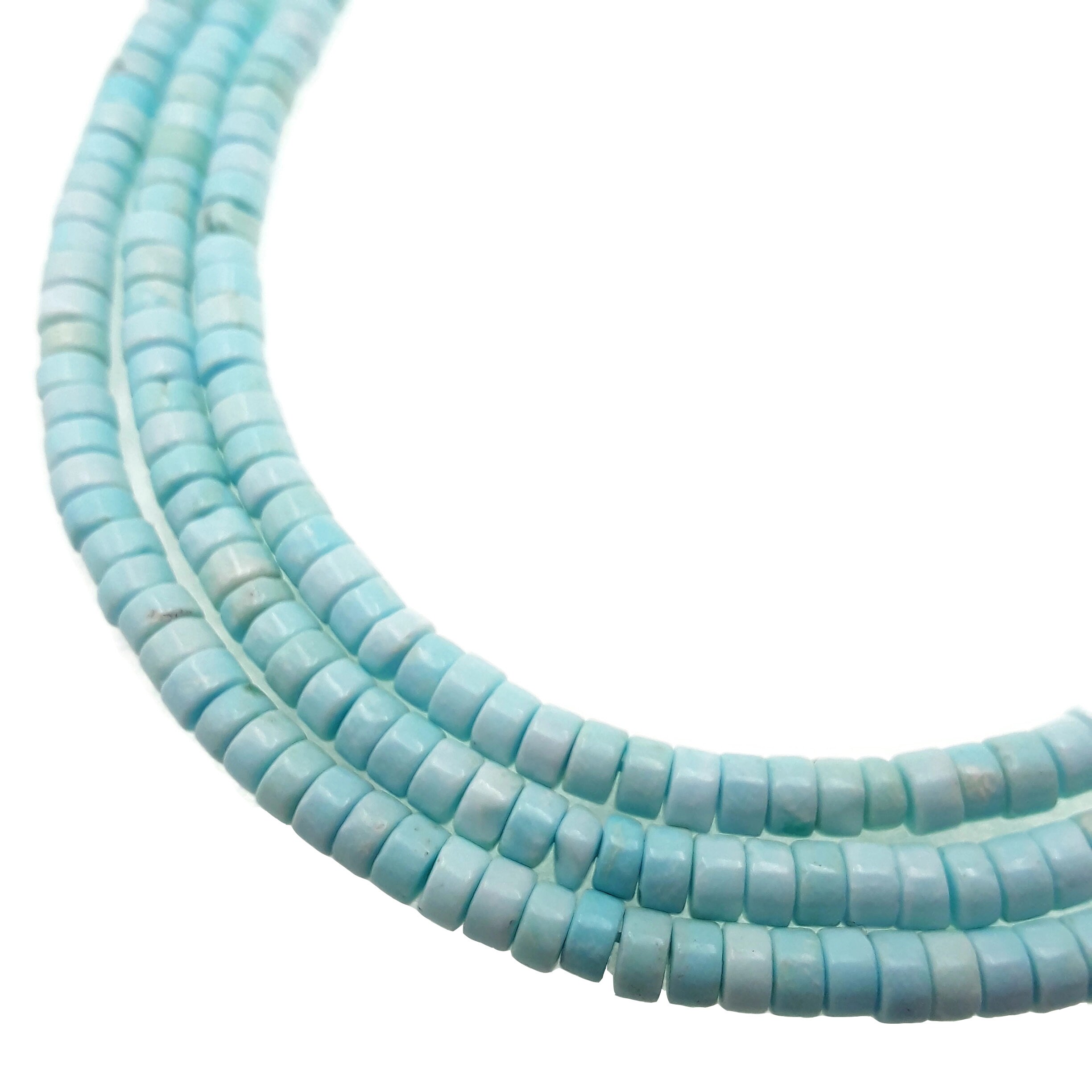 Light Blue Turquoise Heishi Discs Beads 2x4mm 3x6mm 15.5 - Etsy