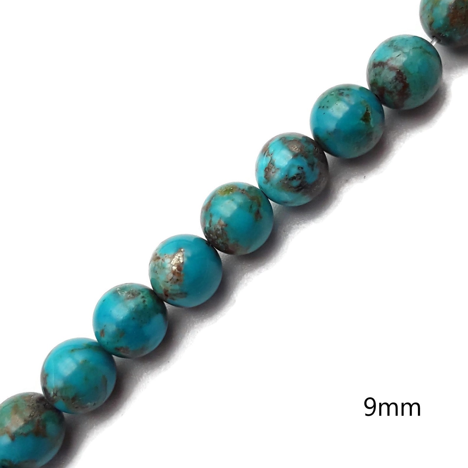 Genuine Natural Turquoise Smooth Round Beads 5mm 6mm 7mm 8mm - Etsy