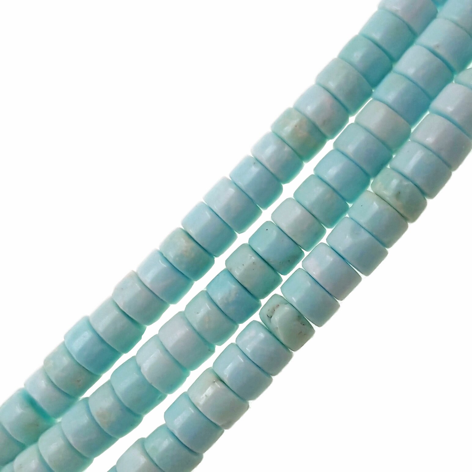 Light Blue Turquoise Heishi Discs Beads 2x4mm 15.5 | Etsy
