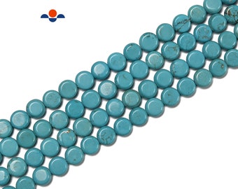 Turquoise Coin Beads | Etsy