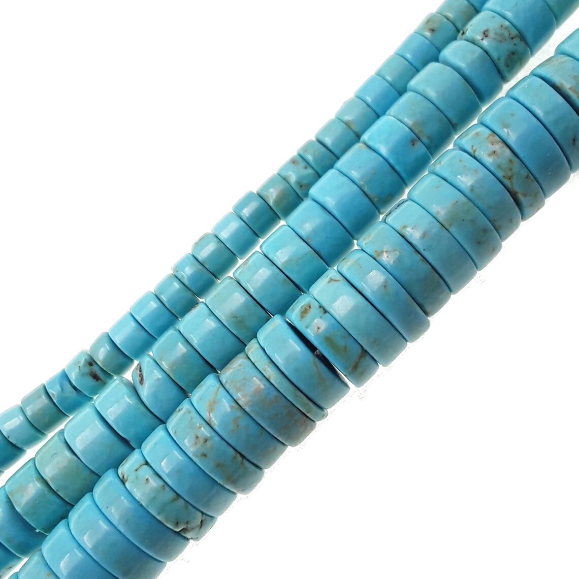 Blue Turquoise Heishi Discs Beads 2x4mm 3x6mm 3x8mm 3x10mm - Etsy